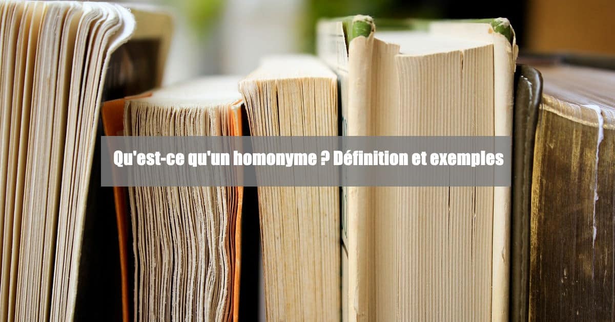 Qu'est-ce qu'un homonyme ? Définition et exemples | Comment écrire